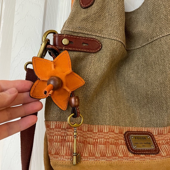Fossil | Bags | Fossilbrown And Tan Womans Bag | Poshmark